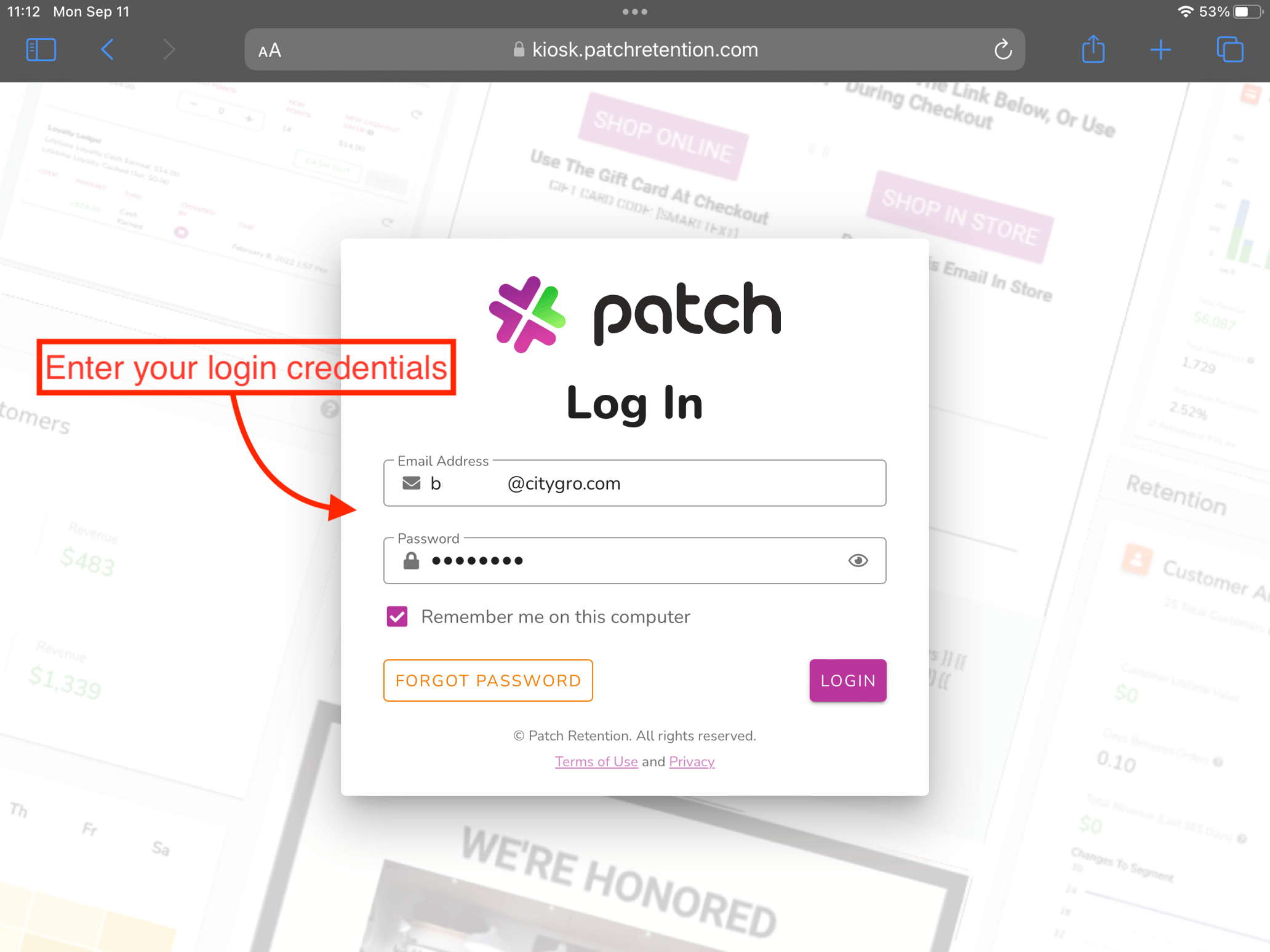 How to Install the Patch Kiosk Web App on iOS